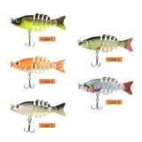 5pcs Multi Jointed Swimbait 6cm 4.7g 6 Segment Lifelike Artificial Hard ...
