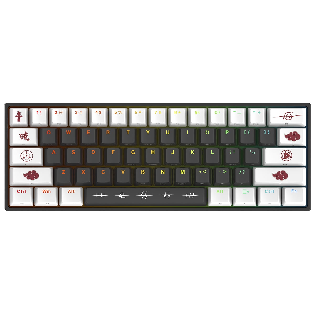Teclado Mecanico 60 Alámbrico Checkpoint Naruto KX400 Gaming | Bodega ...