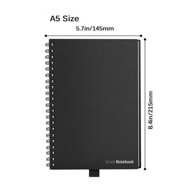 A5/B5 Smart Reusable Erasable Notebook Paper Wave Cloud Erase Notepad ...