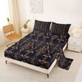 jejeloiu Royal Damask King Sheets,Baroque Pattern Bedding For Adults ...