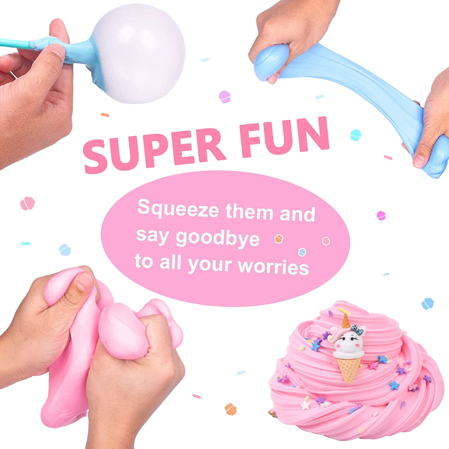 Buy 45 Pack Mini Butter Slime Kit, Scented Slime Party Favor Gifts,DIY ...