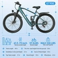Aairsk 24''Electric Bike for Adults, 400W Motor Mountain Ebike, 36V ...