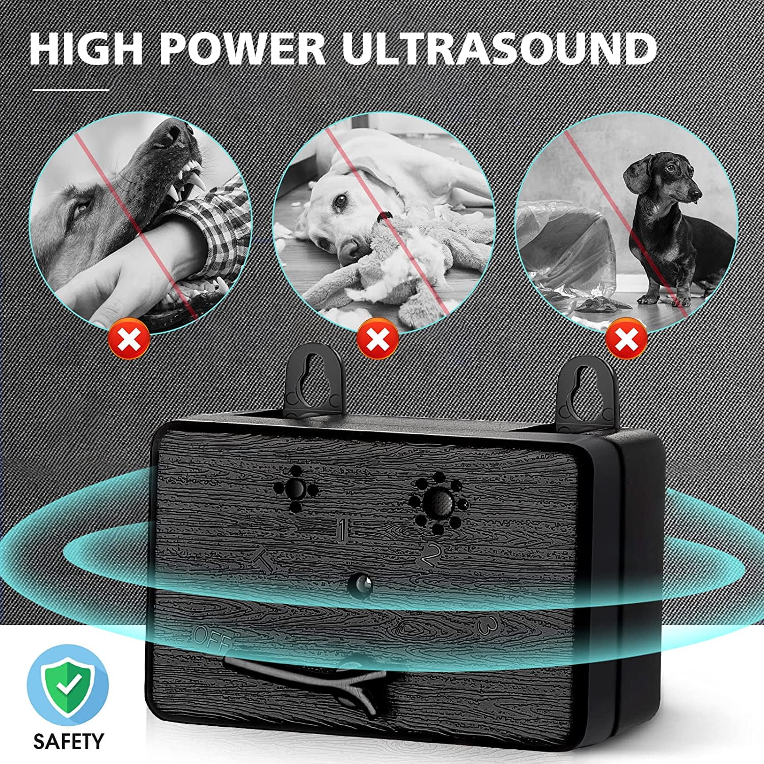 MesaSe Dog Barking Control Devices Bark Box Dogs Dual Sensor Anti ...