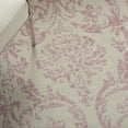 "Nourison Jubilant Boho Damask Ivory/White & Pink Area Rug, 5'3"" x 7'3 ...