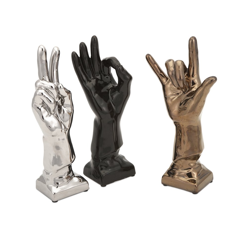 Unique Cohen Ceramic Hands - Ast 3 - Walmart.com - Walmart.com