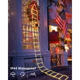 Christmas Decorations LED Ladder Lights with Climbing Santa Claus ...