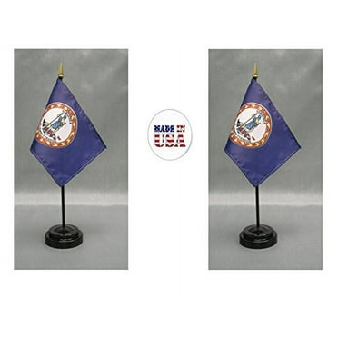 Made in the USA. 2 Culpepper 4"x6" Miniature Desk & Table Flags ...