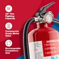 First Alert Pro5 Rechargeable Heavy Duty Fire Extinguisher - UL Rated 3 ...