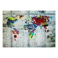 Tiptophomedecor Peel and Stick World Map Wallpaper Wall Mural ...