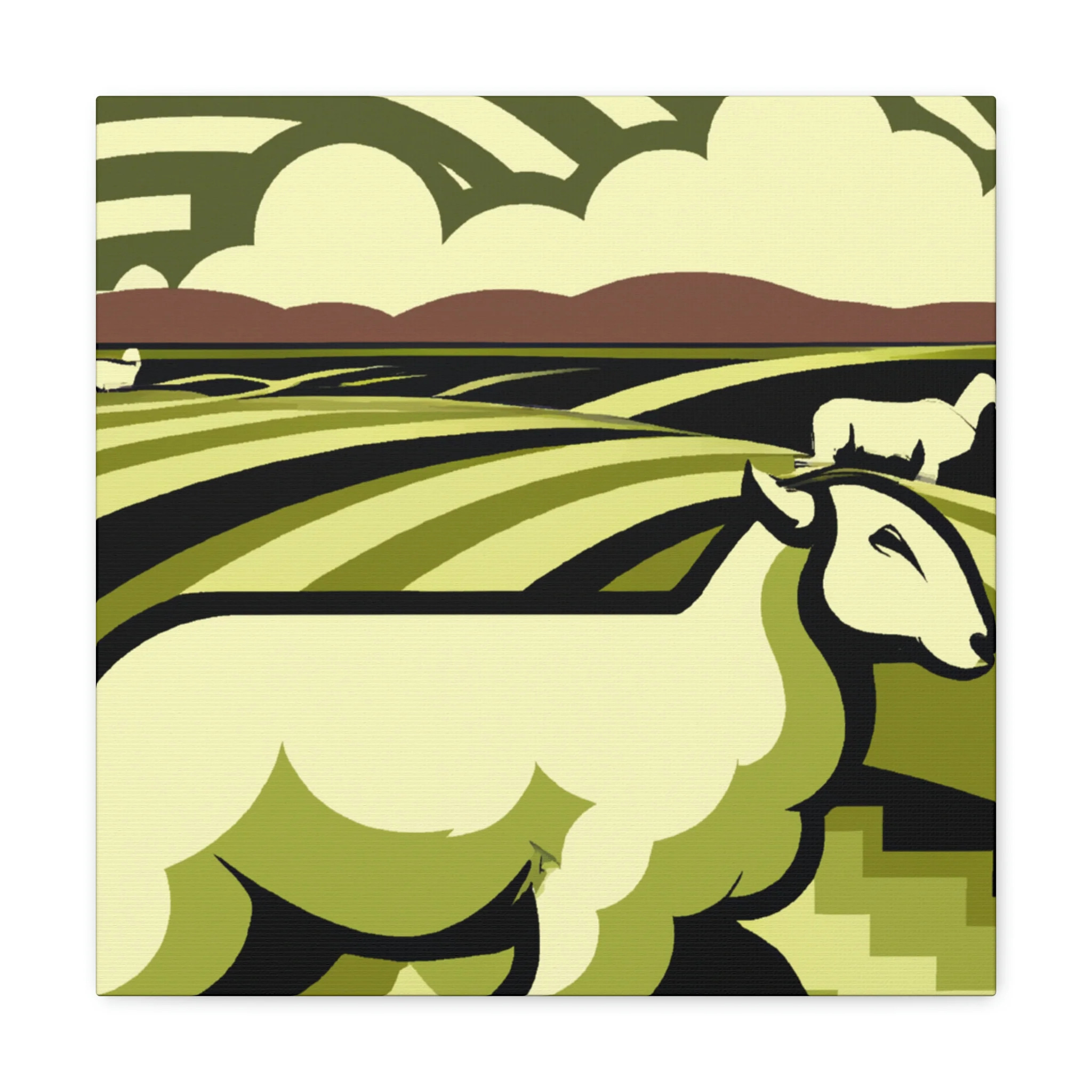 Sheep in Splendor. - Canvas - Walmart.com