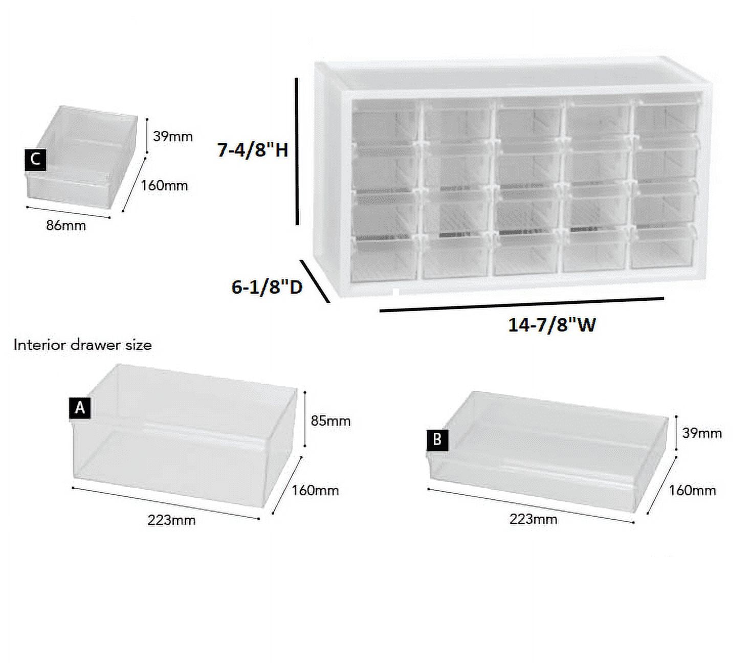 Dental Drawer Bins