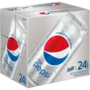 Pepsi Cola Soda Pop, 12 fl oz, 24 Pack Cans - Walmart.com