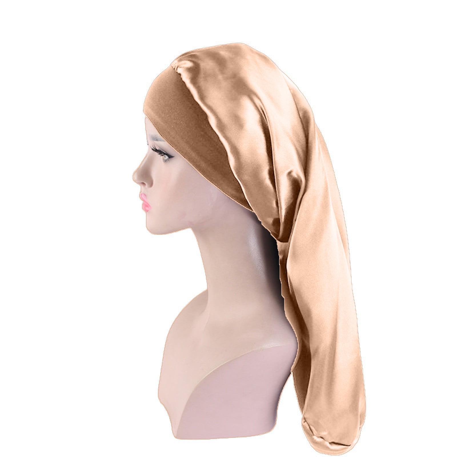 HIMIWAY Satin Sleep Cap Large Double-Sided Sleep Bonnet Hair Bonnet Cap ...