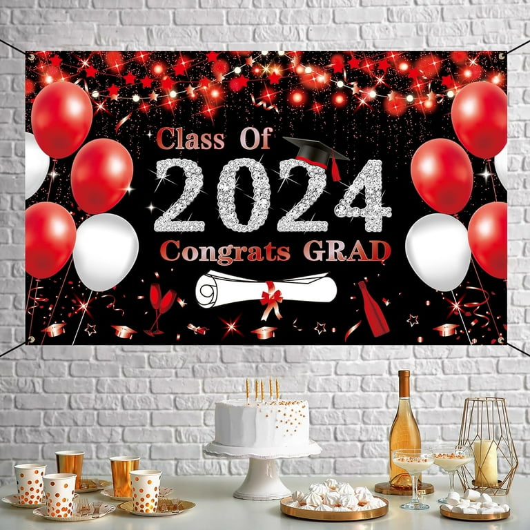 Red And Black Graduation Backgrounds Graduation Party Vector Images