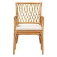 bali & pari Maisa Boho Arm Chair, Light Honey - Walmart.com