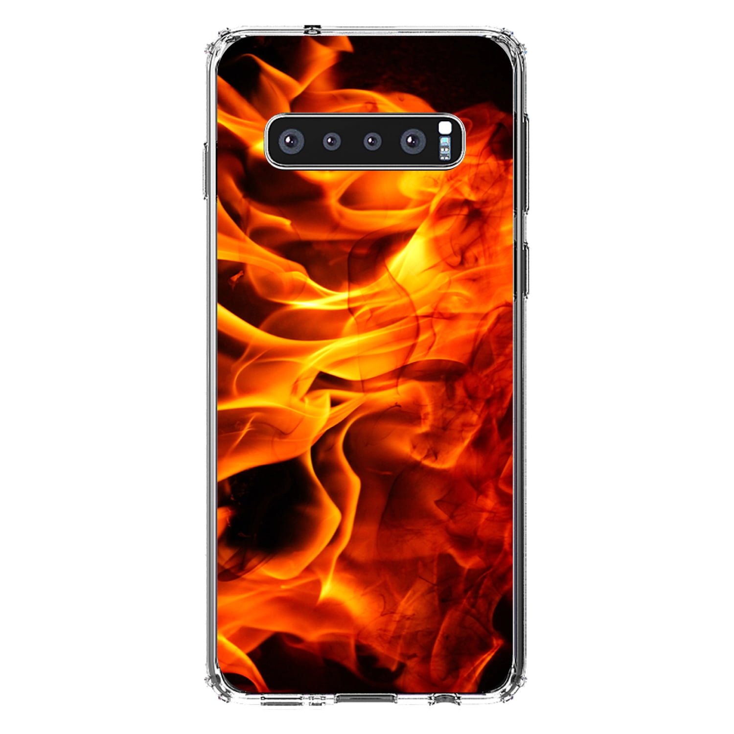 DistinctInk Clear Shockproof Hybrid Case for Samsung Galaxy S10+ PLUS(6 ...