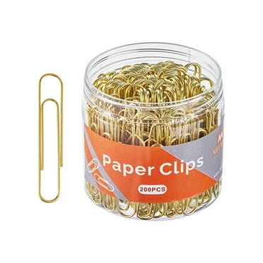 500 Pack Smooth Silver Steel Paper Clips Medium & Jumbo (1.3" & 2 ...