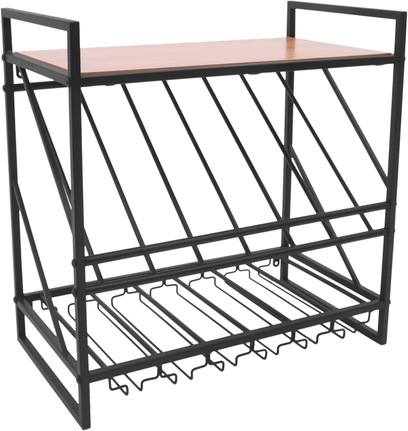 MONIPA 3-Tiers Rustic Metal Wine Bottle Floating Racks Industrial Wall ...