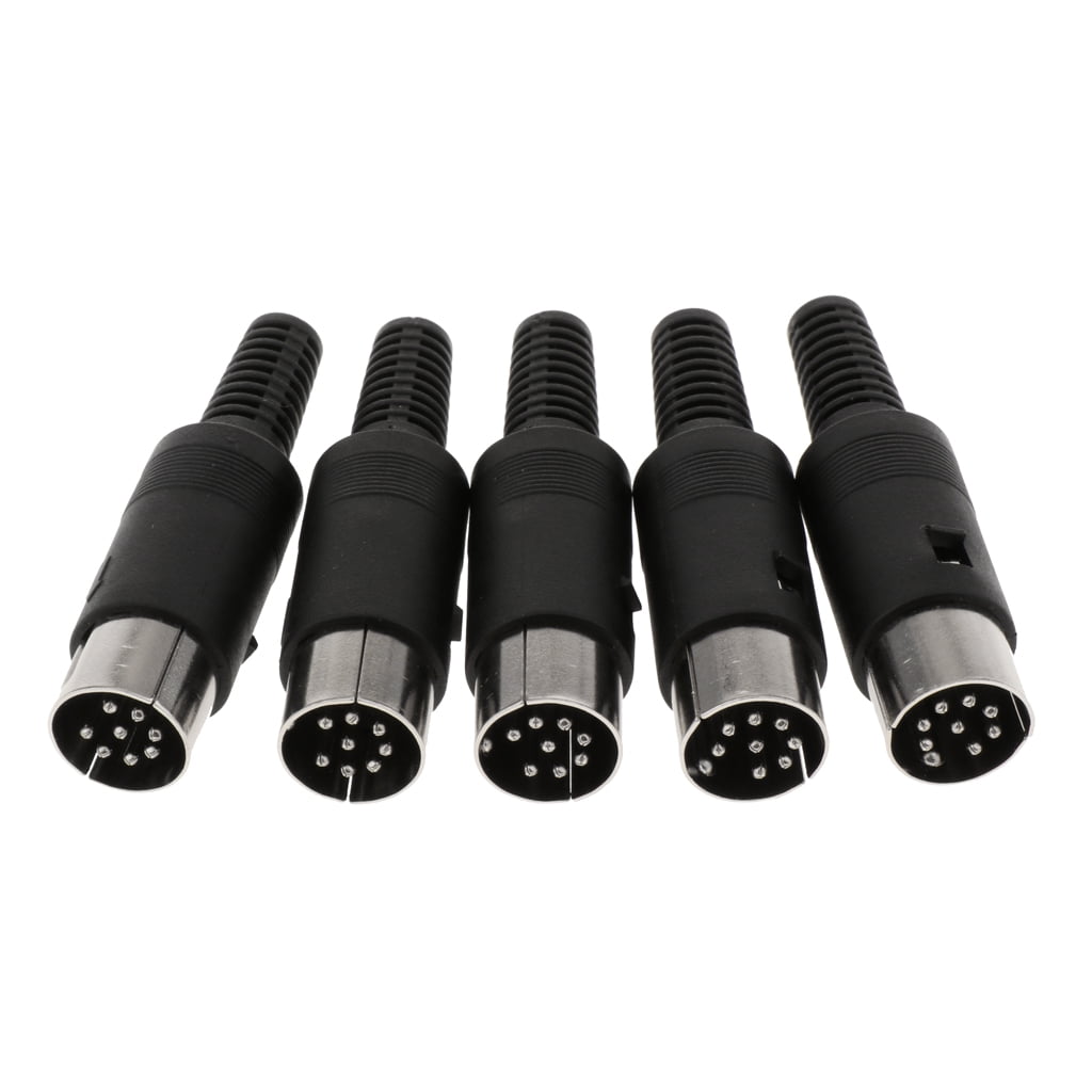 Buy DIN 3 4 5 6 7 8 Pin Male Plug with Handle Socket DIN Audio Wire ...