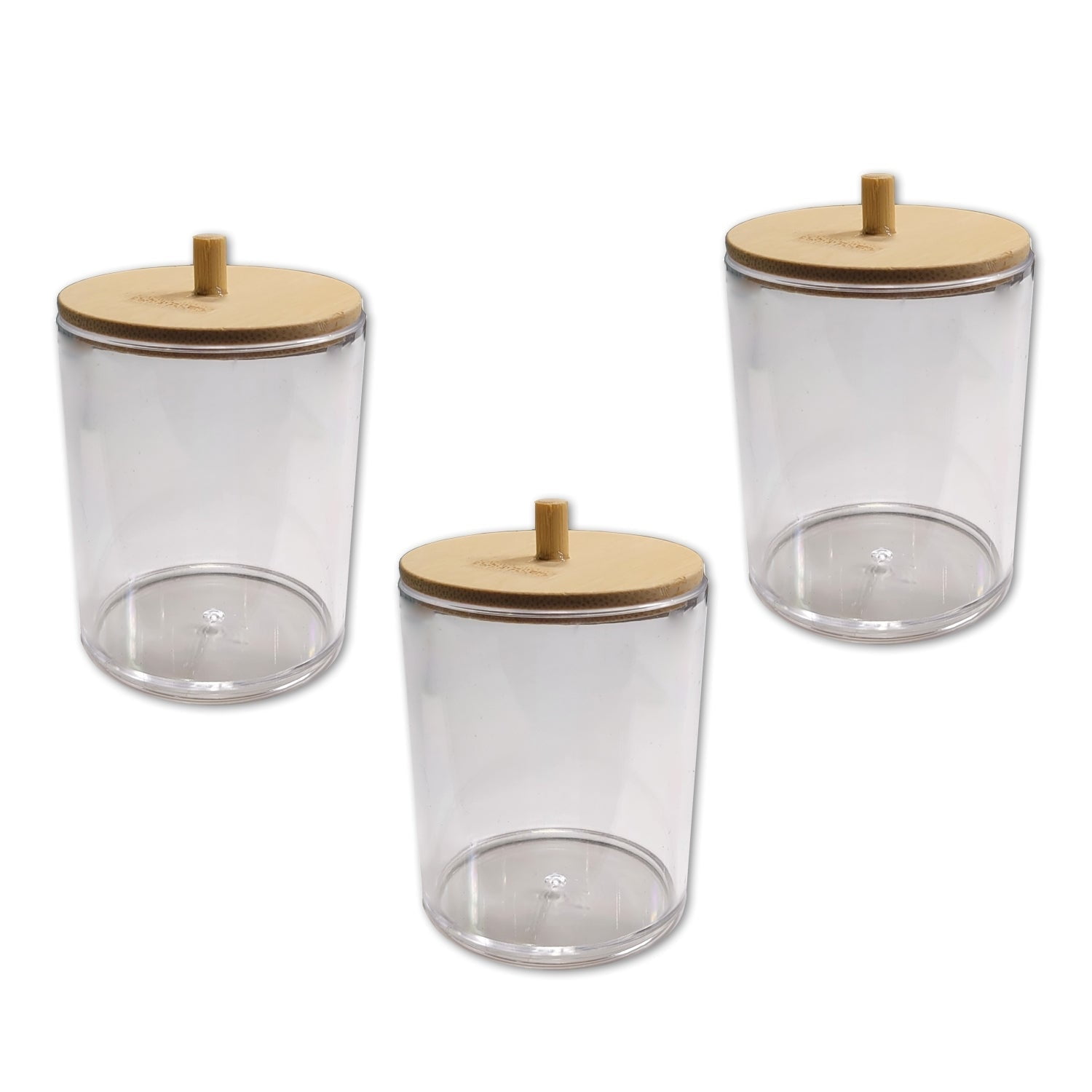 ITY International - Set of 3 Small Storage Jar with Bamboo Lid ...