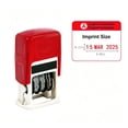 Automatic Ink Return Date Stamp - Reusable Self-Inking Dater For Office ...