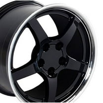 18" Replica Wheel CV05 Fits Corvette - C5 Rim 18x10.5 Deep Dish Black ...