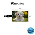 Coton De Tulear Dog Puppy Photo Faux Leather Travel Luggage Tag ...