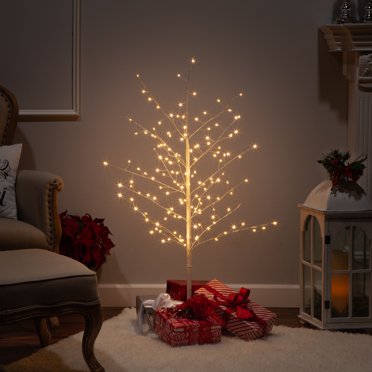 48" Artificial Birch Artificial Tree, by Everlasting Glow - Walmart.com