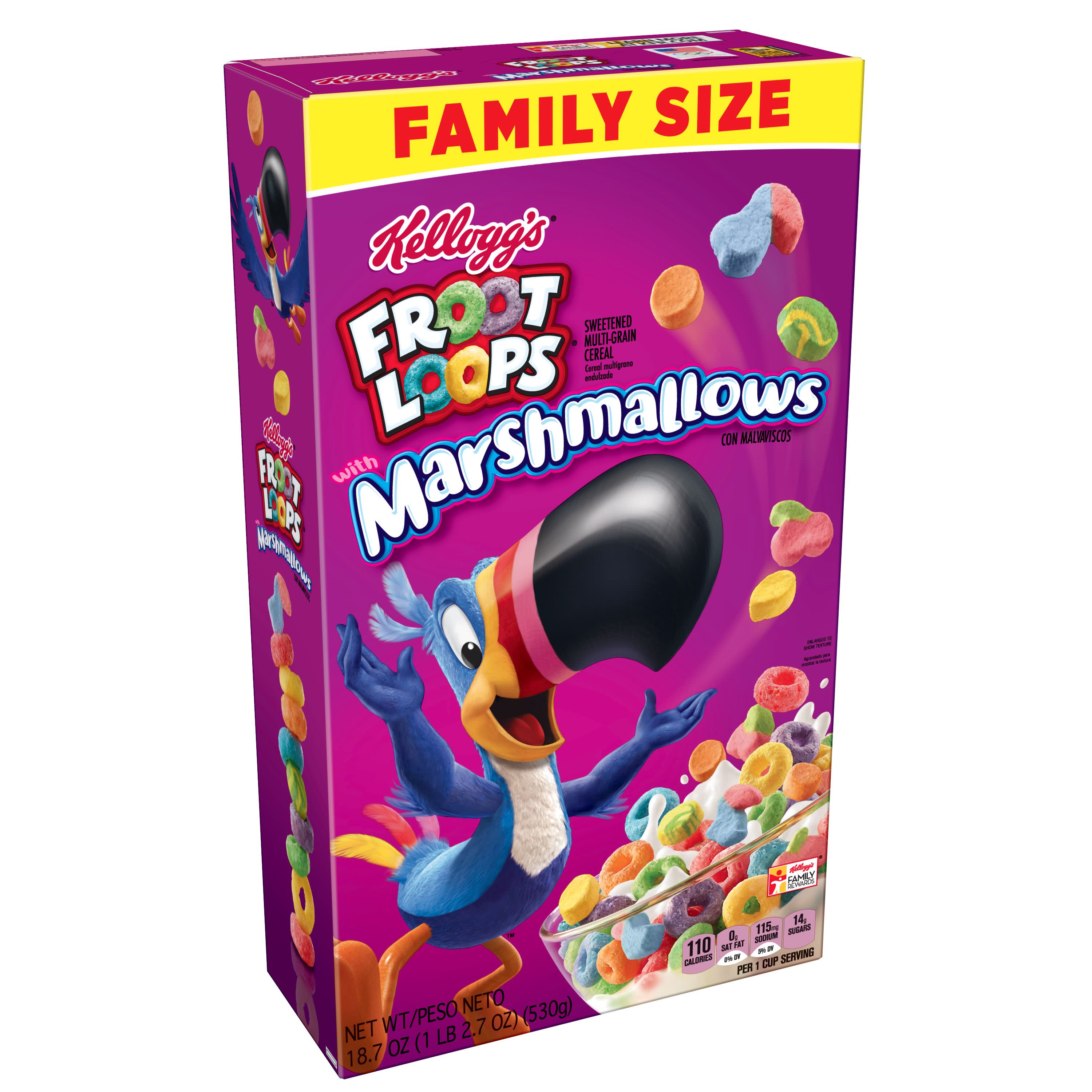 2 Pack Kellogg s Froot Loops Marshmallows Breakfast Cereal 18 7 Oz 2 Pack Kellogg s Froot Loops Marshmallows Breakfast Cereal 18 7 Oz