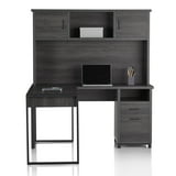 Realspace DeJori Large Computer L-Shaped Corner Desk with Hutch ...