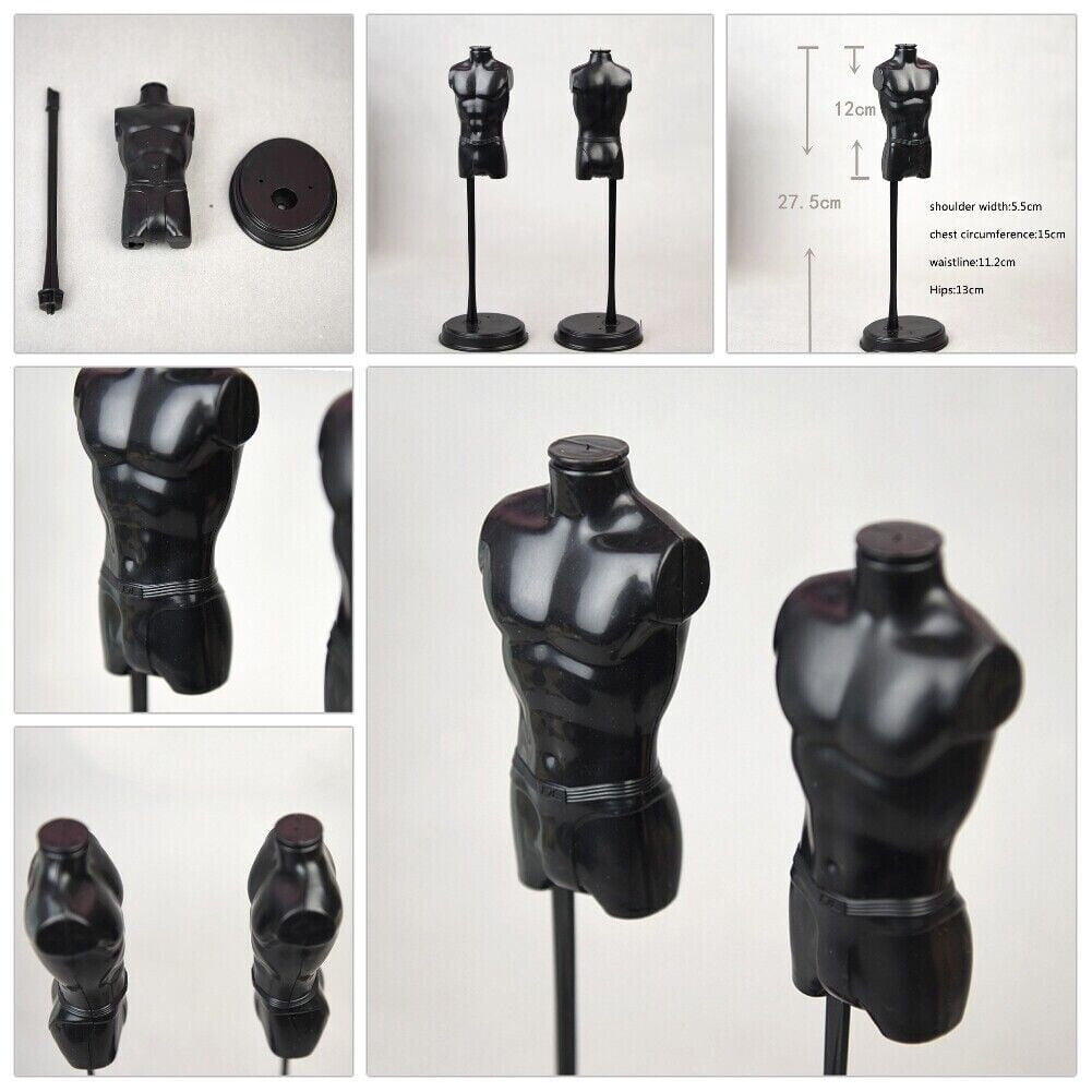 1/6 Male Torso Body Tailor Doll Mannequin Clothing Display Model ...