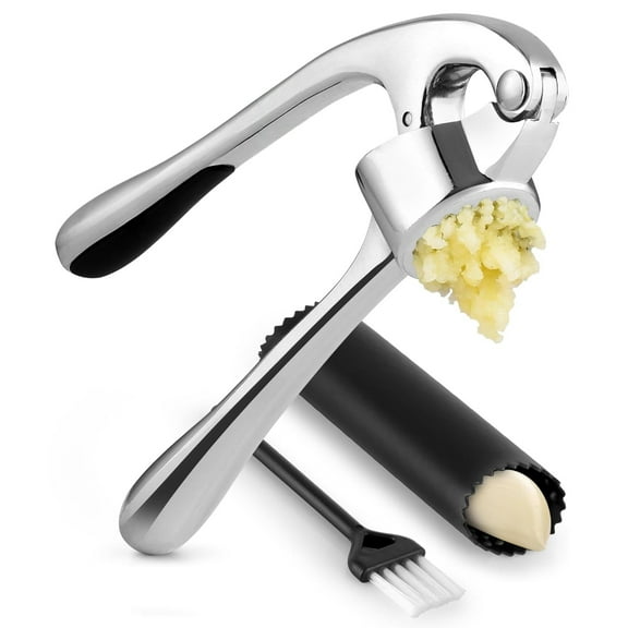Premium Garlic Press Set - Rust Proof Professional Garlic Mincer Tool ...