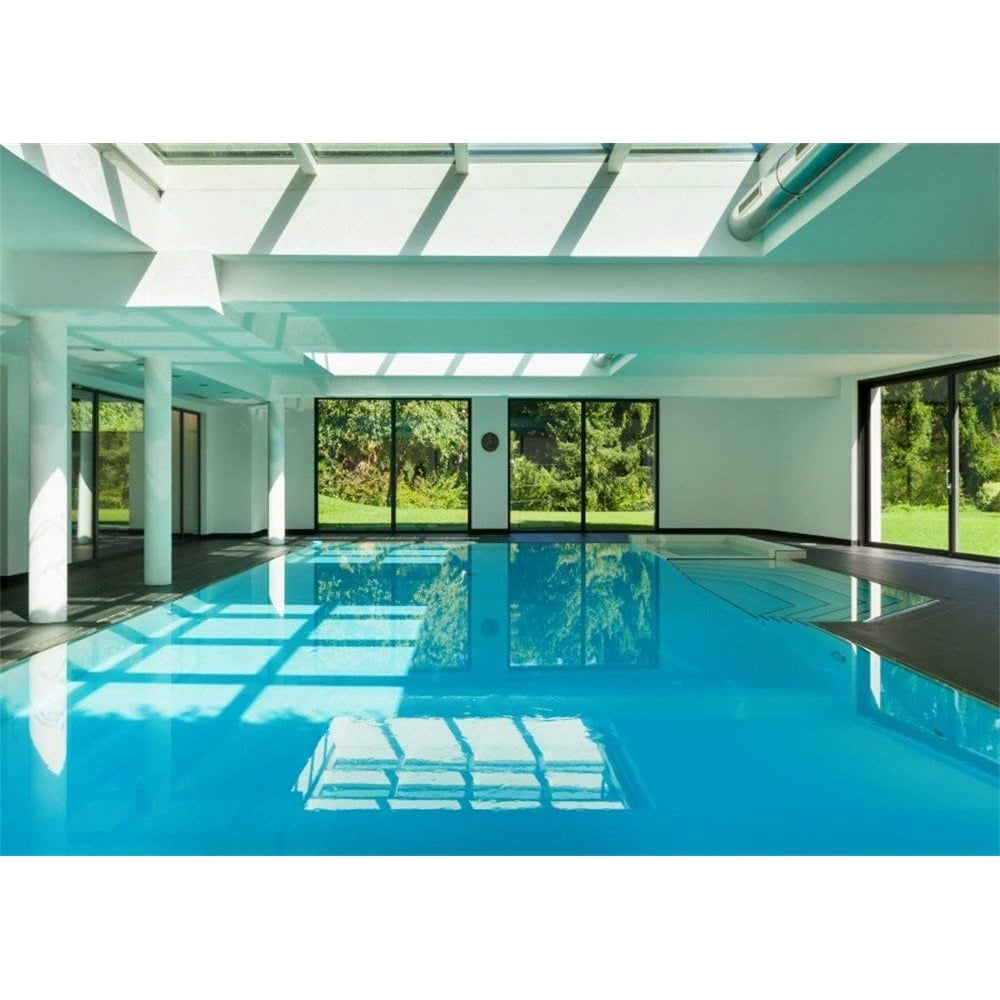 ABPHOTO 7x5ft Interior Swimming Pool Backdrop Stadium Frech Window ...