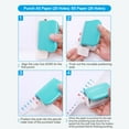 Kw Trio 6 Hole Paper Punch Handheld Metal Hole Puncher 5 Sheet Capacity