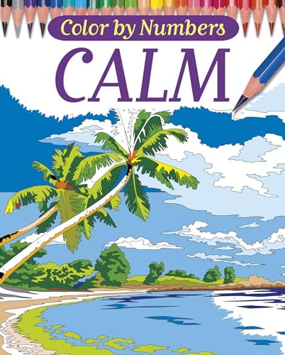Pre-Owned Color by Numbers Calm Coloring Book - Walmart.com