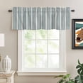Blue Green Stripes Valances for Windows Farmhouse Kitchen Curtains ...