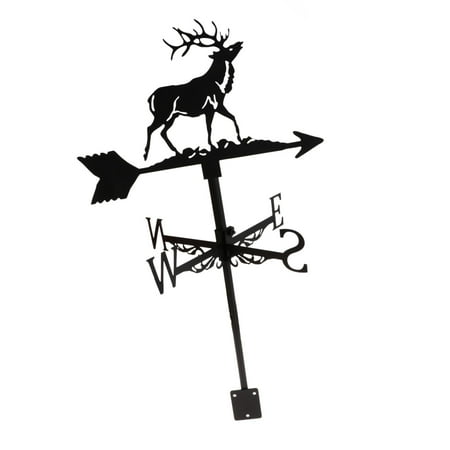 Buck Shape Weathervane Farmhouse Weather Vane for Garden Yard Wind ...