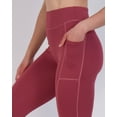 Real Essentials 4 Pack: Women's Capri Leggings with Pockets Casual Yoga ...