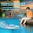 DEERC Remote Control Boat W/Shark Graffiti, 20+ MPH 2.4GHz High Speed ...