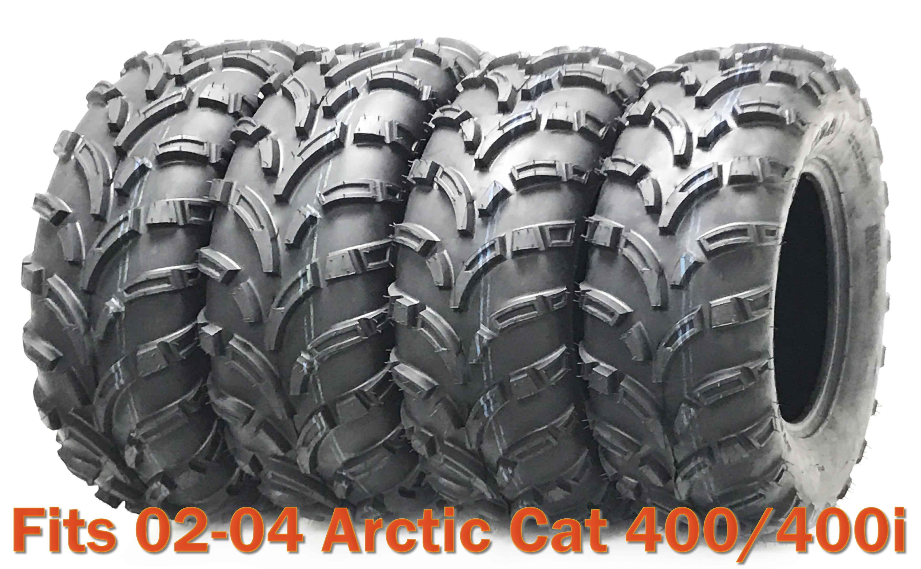 Set 4 WANDA ATV tires 25x8-12 & 25x11-12 for 02-04 Arctic Cat 400/400i ...