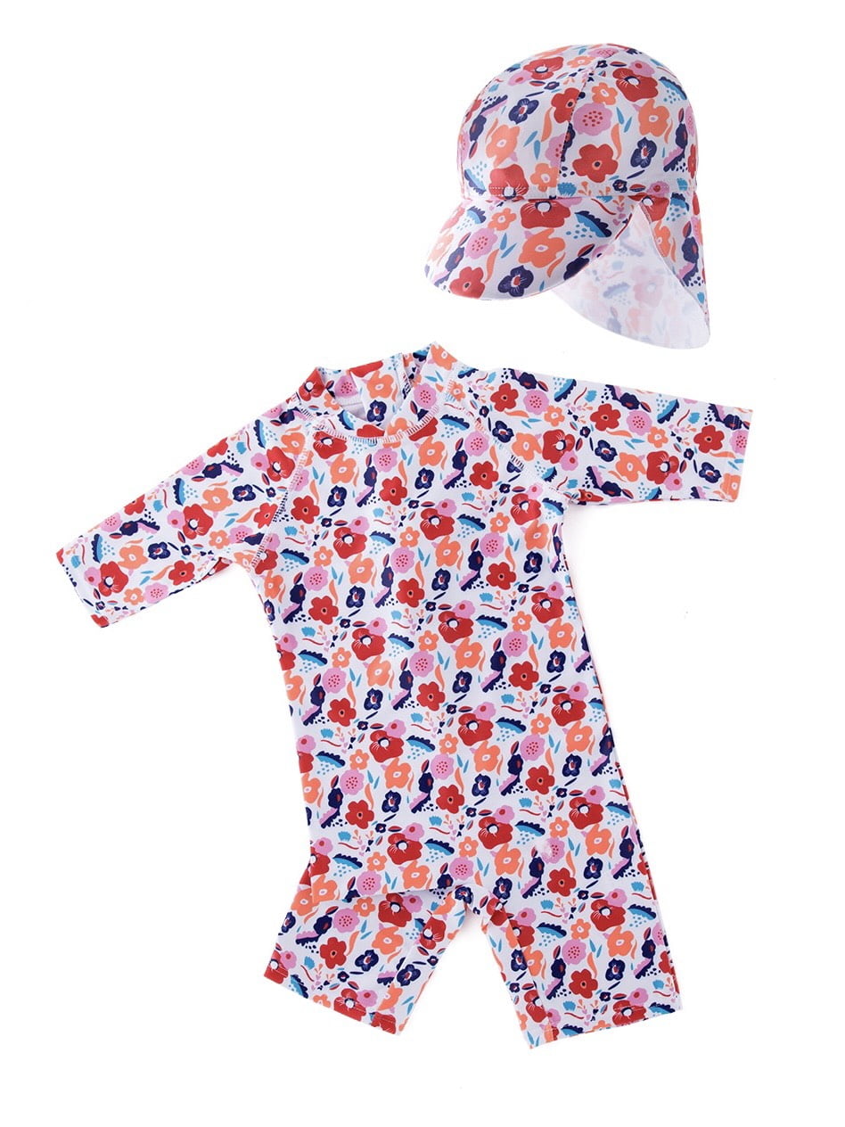 Kid Girls Chic Rash Guard Swimsuit Pool Party Swim Wear Beach Bathing ...