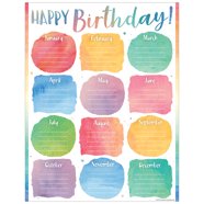 Teacher Created Resources Colorful Scribble Calendar Chart, 6 Count ...