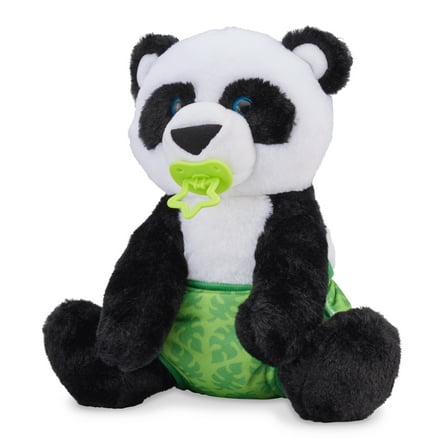 FurReal Friends Plum, Interactive Panda Cub Plush Toy, Black-White ...