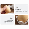 2X Ceramic Salt and Pepper Shaker Set, Mini Brown Egg Shaped Shakers ...