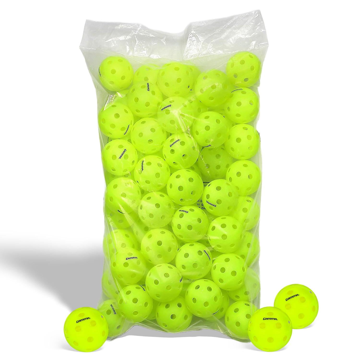 Gamma Sports Photon Indoor Pickleballs, High-Vis Optic Green USAPA ...
