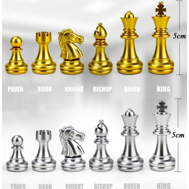 Gold And Silver Chess Set