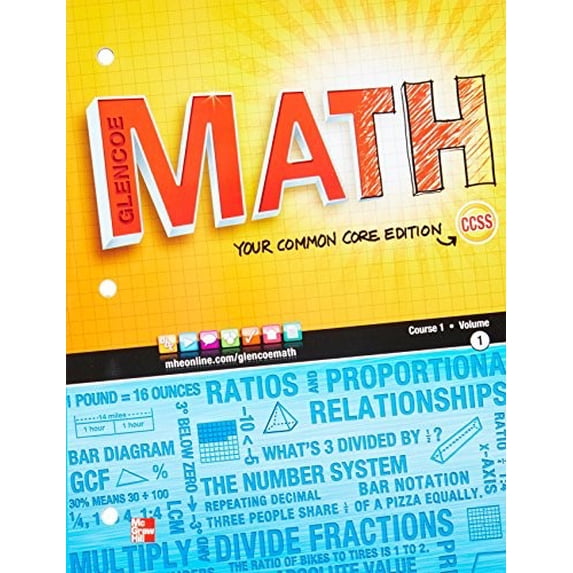 Pre-Owned Glencoe Math, Course 1, Student Edition, Volume 1 (Math ...