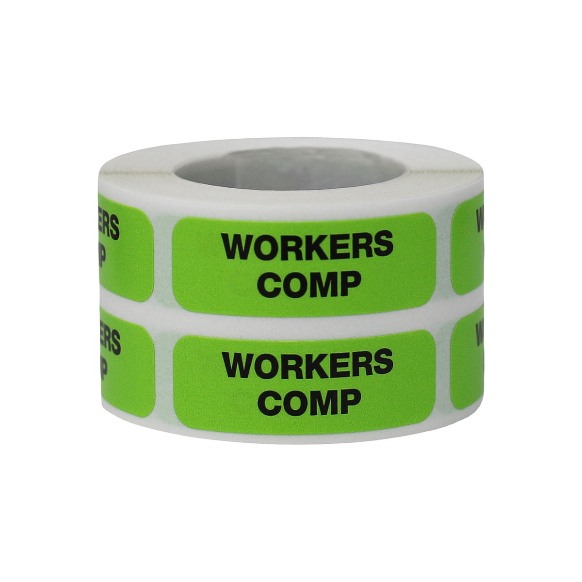 Workers Comp Labels | 0.5 x 1.5" Rectangle - 500 Pack - Walmart.com
