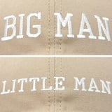 DALIX Big Man Little Man Hat Father Son Matching Cap Fun Gifts in Khaki ...
