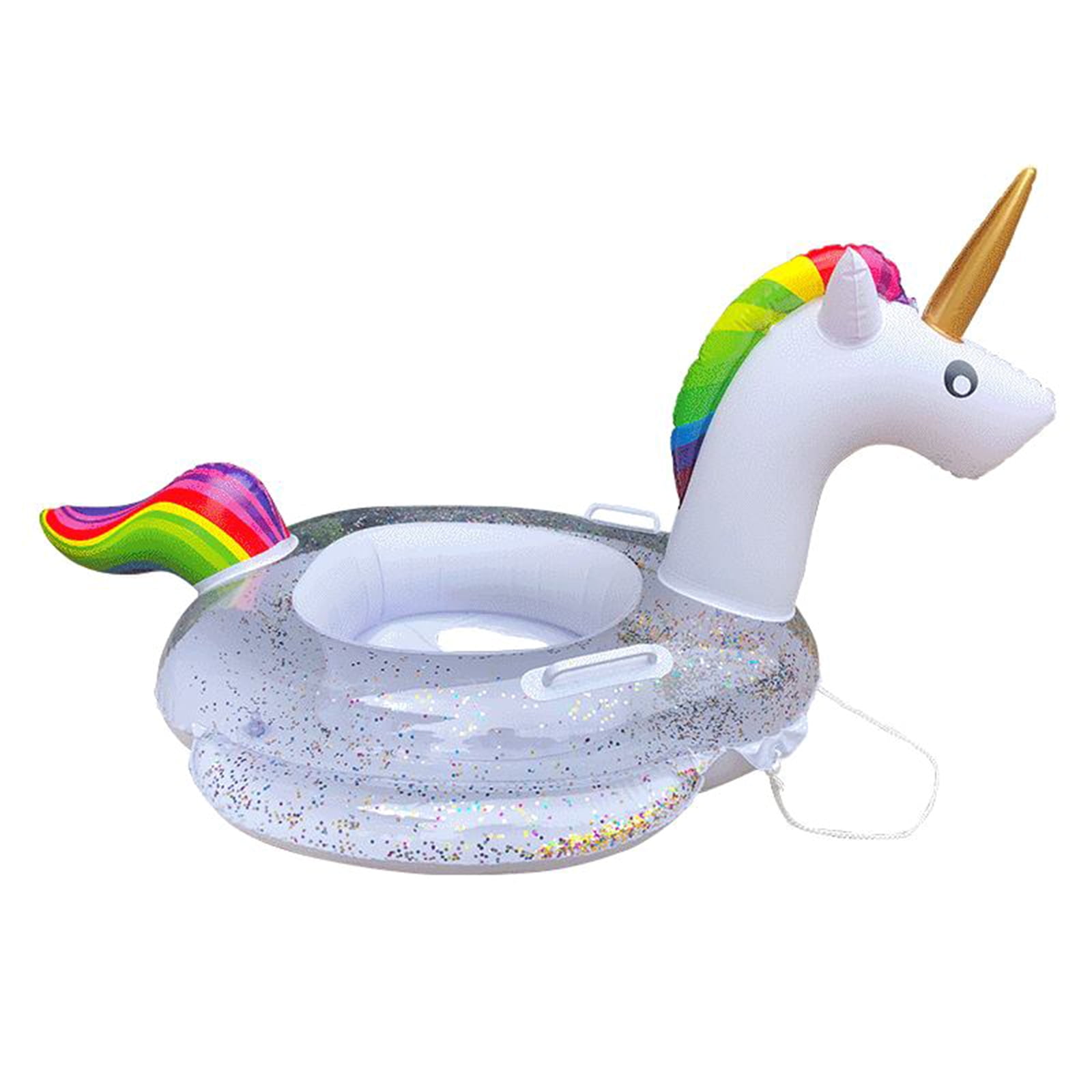 ITFABS Kids Swim Ring, Unicorn-Shaped Inflatable Life Ring Floating Mat ...